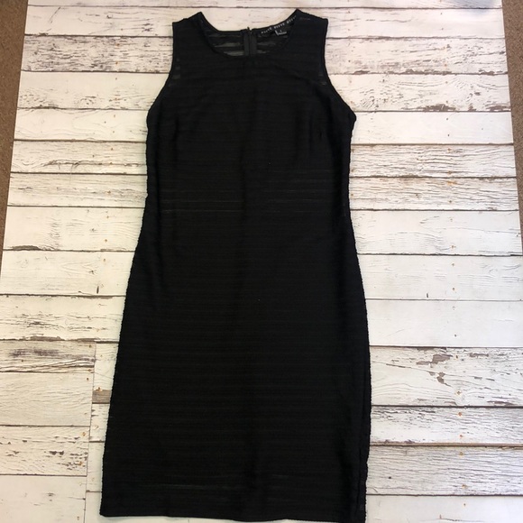 HYFVE | Dresses | Hyfve Black Sleeveless Sheer At Neckmidriffhem | Poshmark